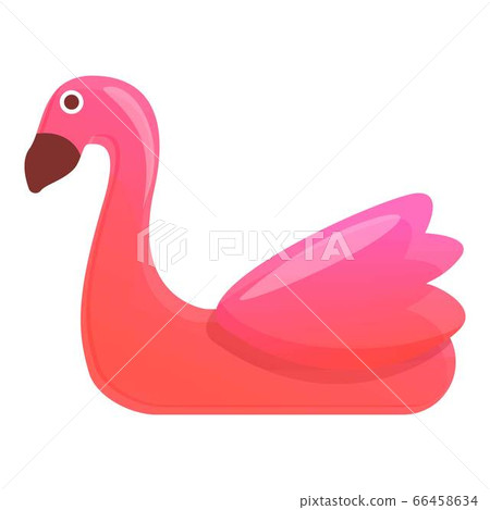 Flamingo inflatable ring icon, cartoon style-插圖素材 [66458634] - PIXTA圖庫