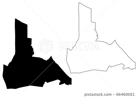Wanica District (Surinam, Republic of Suriname) - Stock Illustration ...