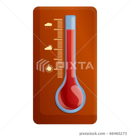 Outdoor barometer icon, cartoon style - Stock Illustration [66460273 ...