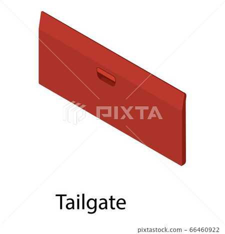Tailgate icon, isometric style - Stock Illustration [66460922] - PIXTA