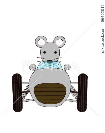 Mouse & Racing Car Gray - Stock Illustration [66465015] - PIXTA