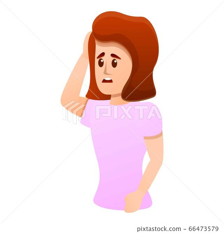 Mother stress icon, cartoon style - Stock Illustration [66473579] - PIXTA