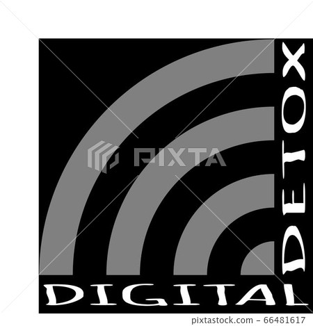 Digital detox icon. Vector illustration. - Stock Illustration [66481617 ...