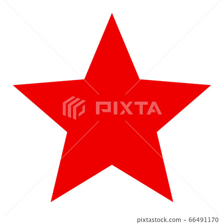 Red Star - Raster Icon Illustration - Stock Illustration [66491170] - PIXTA