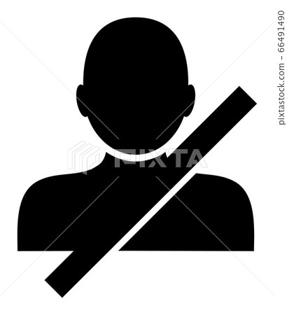 Restricted User - Vector Icon Illustration - Stock Illustration ...
