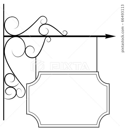 Iron signboard frame - Stock Illustration [66493113] - PIXTA