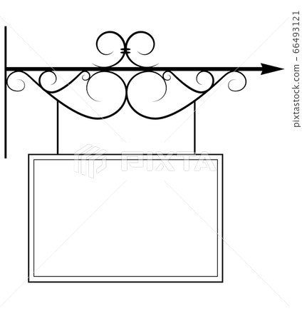 Iron signboard frame - Stock Illustration [66493121] - PIXTA