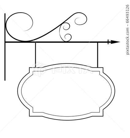 Iron signboard frame - Stock Illustration [66493126] - PIXTA