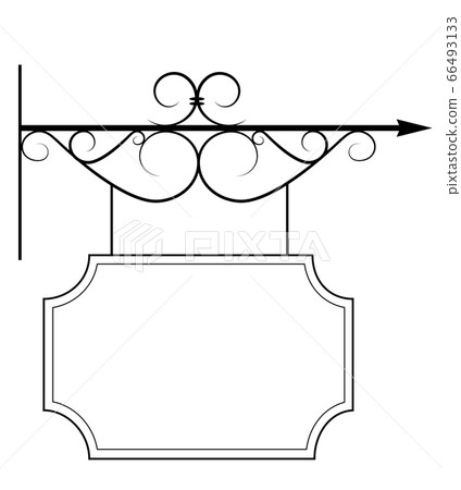 Iron signboard frame - Stock Illustration [66493133] - PIXTA