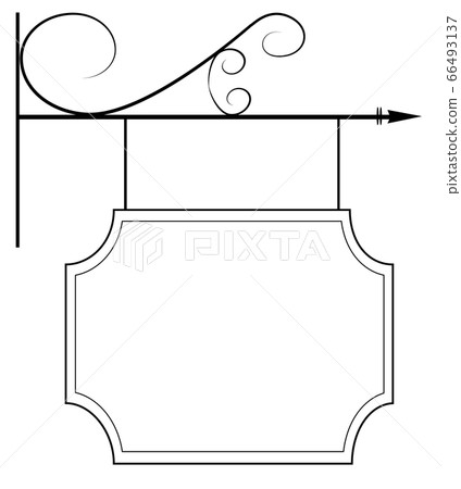 Iron signboard frame - Stock Illustration [66493137] - PIXTA