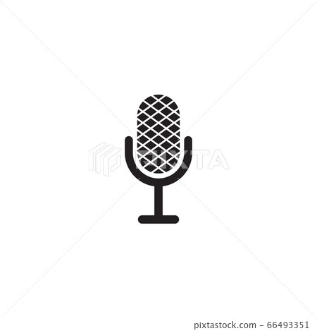 Microphone mic icon logo design vector - Stock Illustration [66493351 ...