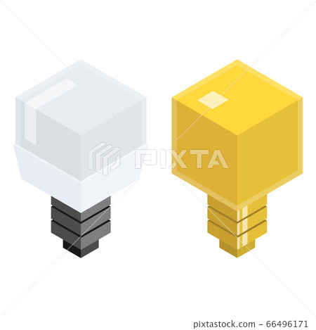 isometric light bulb lamps - Stock Illustration [66496171] - PIXTA