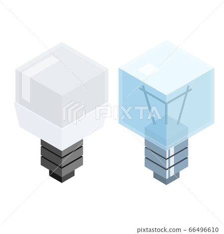 isometric light bulb lamps - Stock Illustration [66496610] - PIXTA