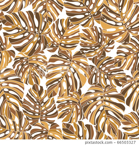 Seamless tropical plant aloha pattern - Stock Illustration [66503327 ...