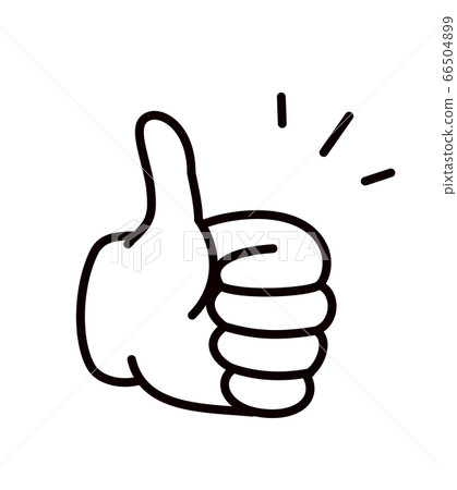 Good! Hand signing left hand illustration - Stock Illustration ...