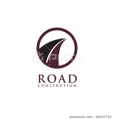 Road construction company logo design vector - Stock Illustration ...