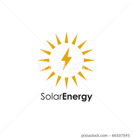 Solar energy industry logo design vector template - Stock Illustration ...