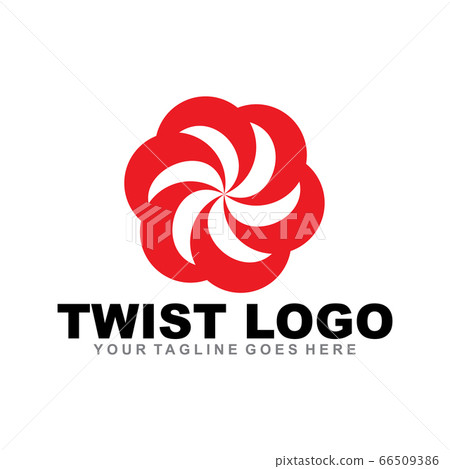 Twist icon logo design vector template - Stock Illustration [66509386 ...
