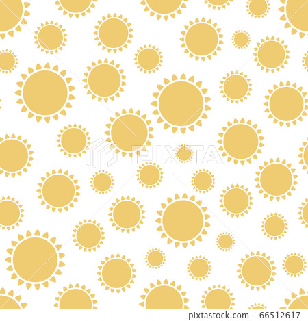 Sun seamless pattern Cute sunny yellow summer - Stock Illustration ...