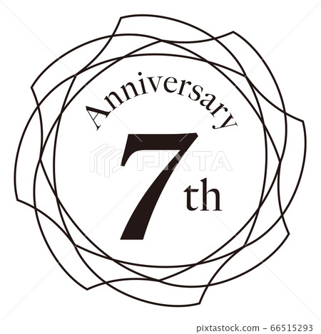 7th anniversary mark - Stock Illustration [66515293] - PIXTA