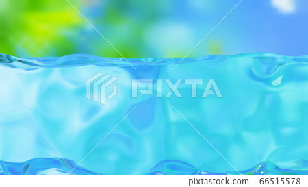 Green water line isolated on a black... - Stock Illustration [66515578 ...