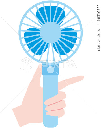 Illustration with handy fan - Stock Illustration [66516755] - PIXTA