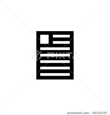 Resume File, Personal Document Flat Vector Icon - Stock Illustration ...