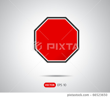 Traffic Stop Sign Icon, logo vector illustration - Stock Illustration ...