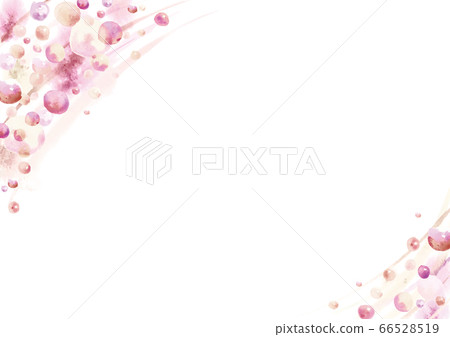 Watercolor_Pink_Polka dot frame 1 - Stock Illustration [66528519] - PIXTA