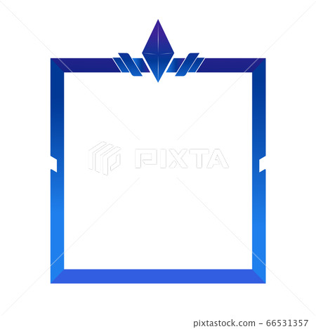 Blue diamond frame flat design - Stock Illustration [66531357] - PIXTA