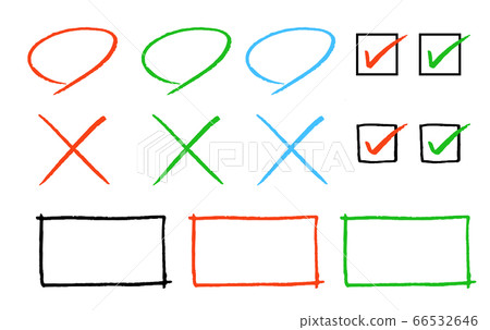 Hand drawn symbols set - Stock Illustration [66532646] - PIXTA