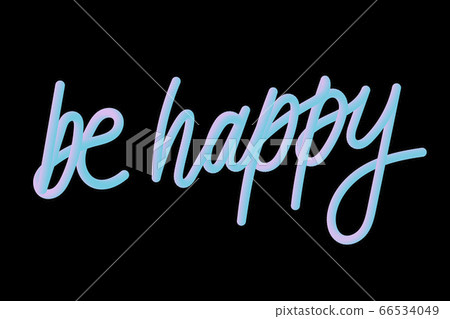 slogan Be happy phrase graphic vector Print - Stock Illustration ...