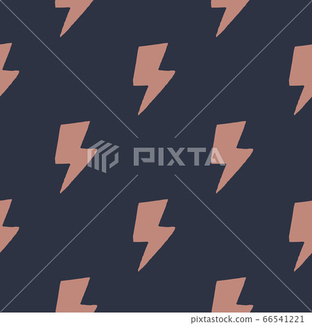 Geometric thunder backdrop seamless pattern on-插圖素材 [66541221] - PIXTA圖庫