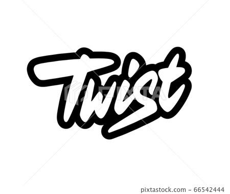 Twist vector lettering - Stock Illustration [66542444] - PIXTA