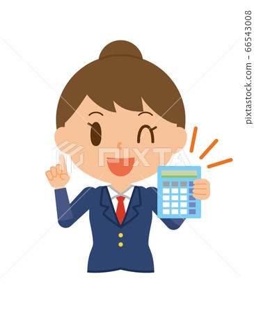 Student student girl girl woman calculator... - Stock Illustration ...