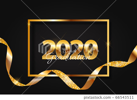 Class of 2020 Graduarion Education Background. - Stock Illustration ...