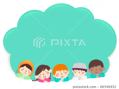 Kids Day Dream Together Illustration - Stock Illustration [66546932 ...