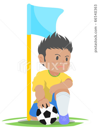 Soccer corner kick - Stock Illustration [66548363] - PIXTA