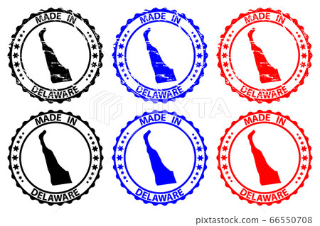 Made in Delaware rubber stamp - Stock Illustration [66550708] - PIXTA