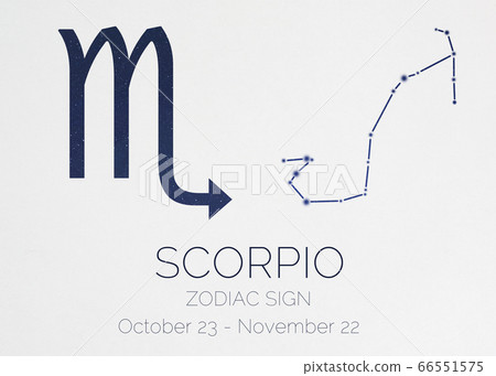 Zodiac sign - Scorpio. Cool astrologic... - Stock Illustration ...