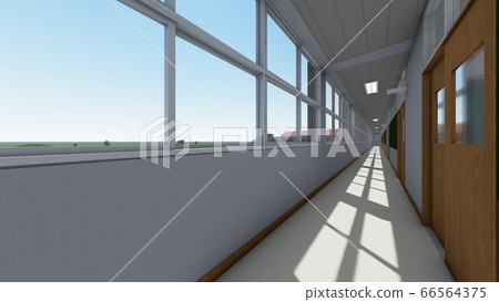 School classroom corridor illustration 37 - Stock Illustration ...