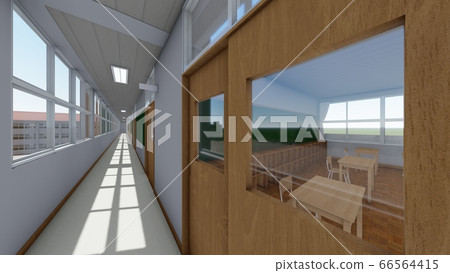 School classroom corridor illustration 28 - Stock Illustration ...