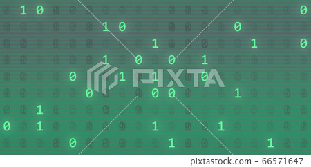 close up of green binary code background... - Stock Illustration ...