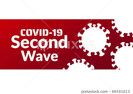 Coronavirus second wave concept. COVID-19, or... - Stock Illustration ...