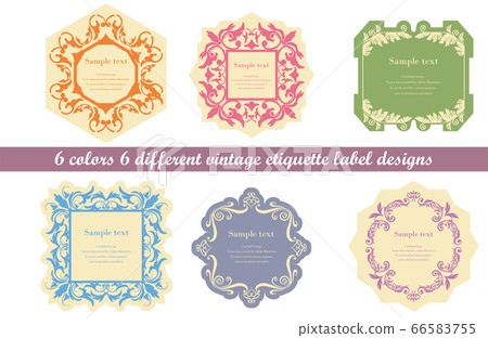 Graphic illustration material Baroque style:... - Stock Illustration ...