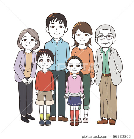 Cartoon Family Of 6 People cartoon-family-of-6-people