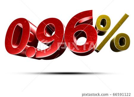 0.96 percent 3d. - Stock Illustration [66591122] - PIXTA