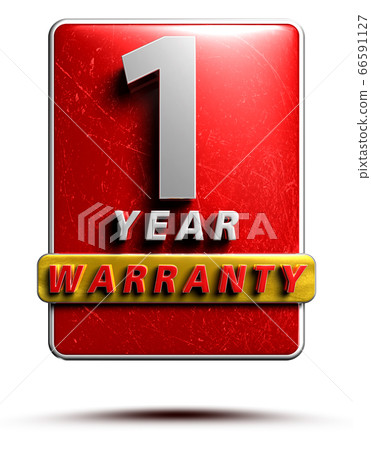 Warranty 1 year 3d. - Stock Illustration [66591127] - PIXTA