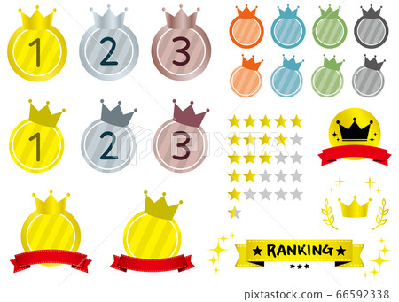 Cute and pop ranking icon border - Stock Illustration [66592338] - PIXTA