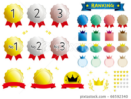 Simple ranking icon set - Stock Illustration [66592340] - PIXTA
